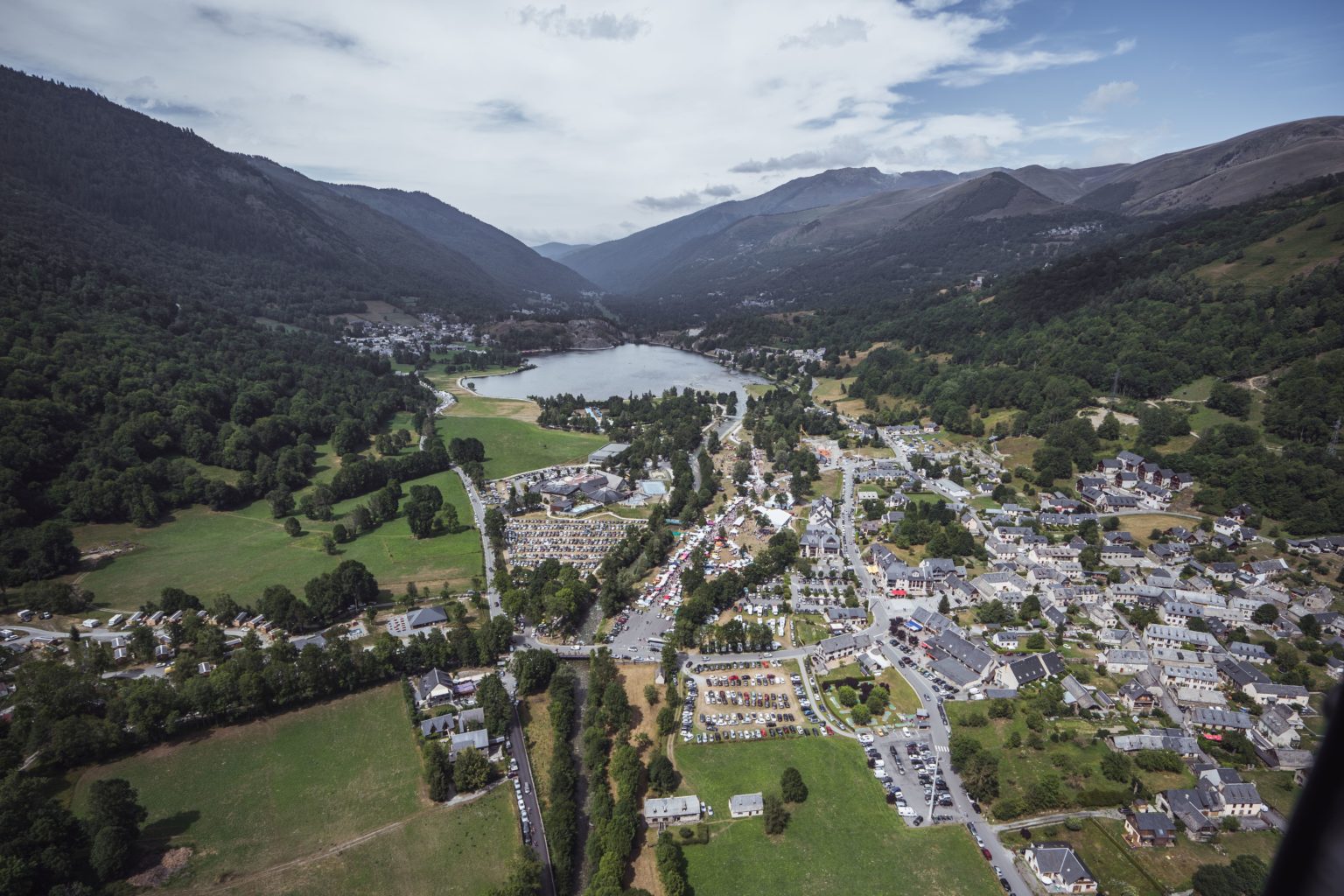 Loudenvielle, a small village near the campsite La Pène Blanche.